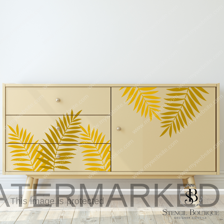 Fern Leaf Stencil - Stencil Boutique