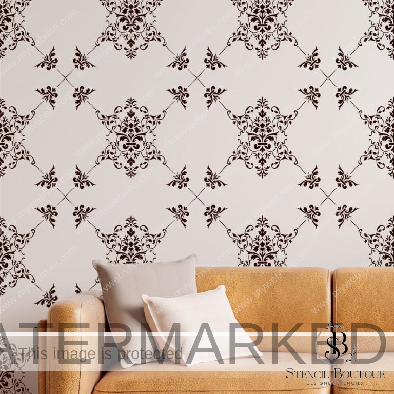 Damask Stencils - Stencil Boutique